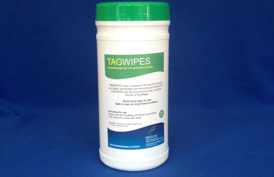 TAGWIPES - Fast Efficient Scafftag Cleaner | MDCO
